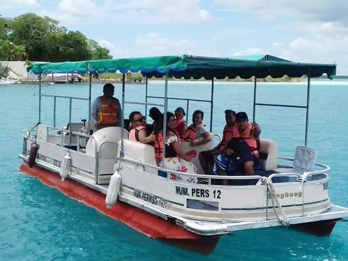 Costa Maya Chacchoben Mayan Ruins and Seven Color Lagoon Boat Ride ...