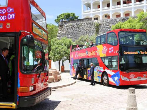 Route hop on hop off bus san juan puerto rico map - castergase